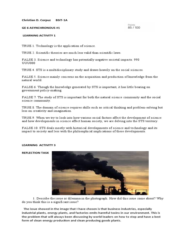 STS Portfolio | PDF | Science | Human Rights