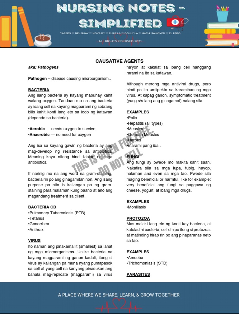 Causative Agents | PDF