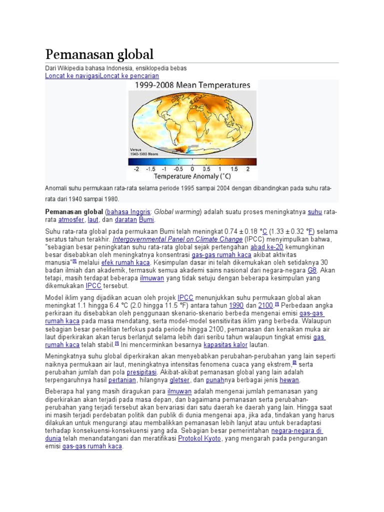 Pemanasan global.docx | PDF