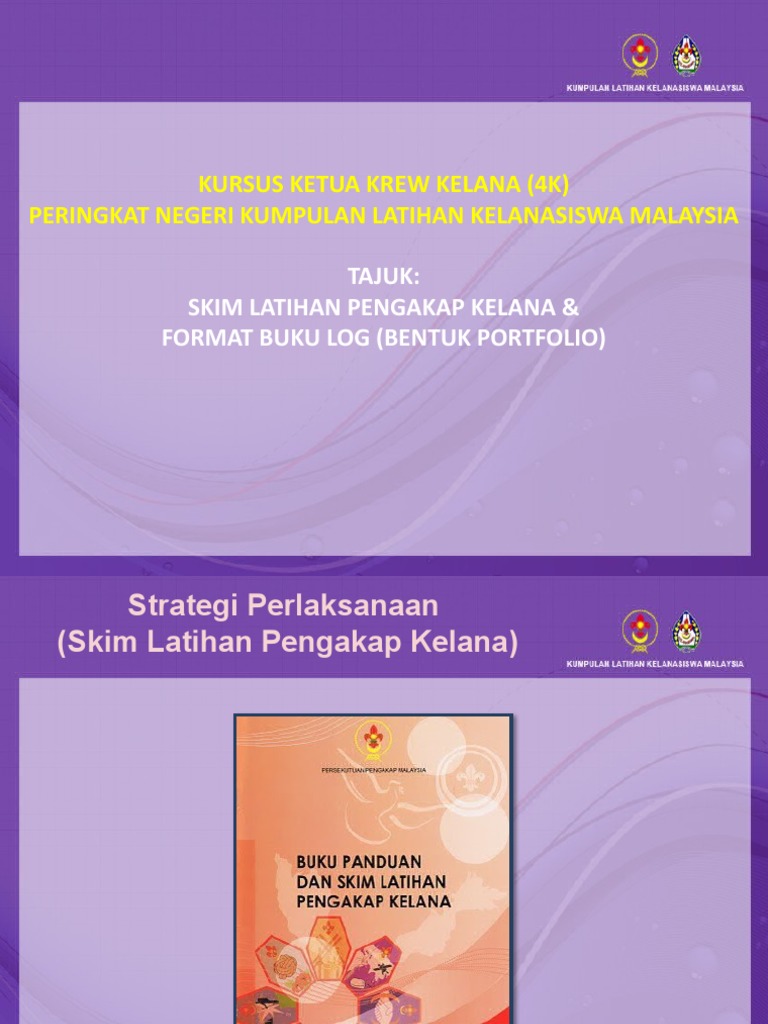 Skim Latihan Pengakap Kelana & Format Buku Log (Bentuk Portfolio) .PPSX | PDF
