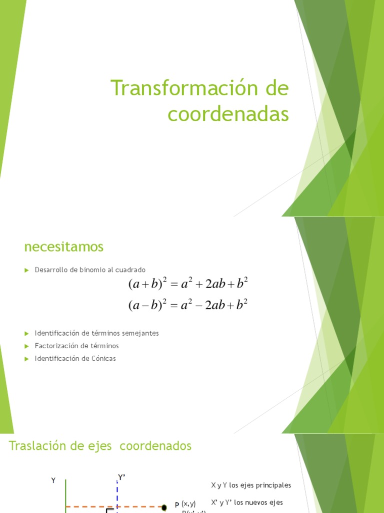 Transformación de Coordenadas PDF | PDF | Sistema de coordenadas ... Transformación de Coordenadas PDF | PDF | Sistema de coordenadas ...