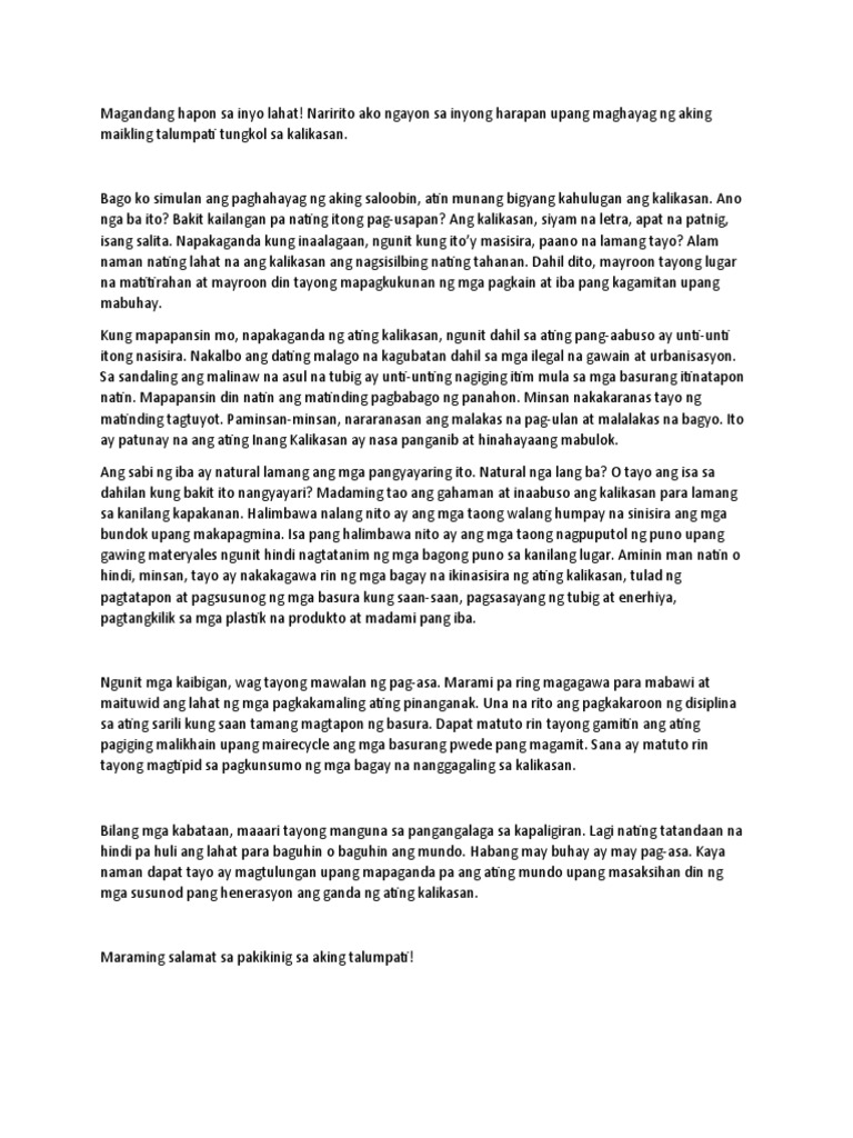 Magandang Hapon Sa Inyo Lahat | PDF