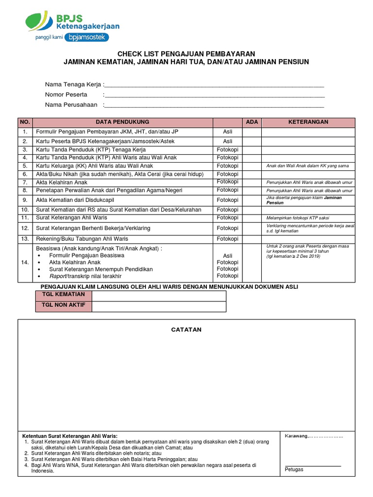 CHECKLIST JKM-JHT-JP 2021.pdf | PDF