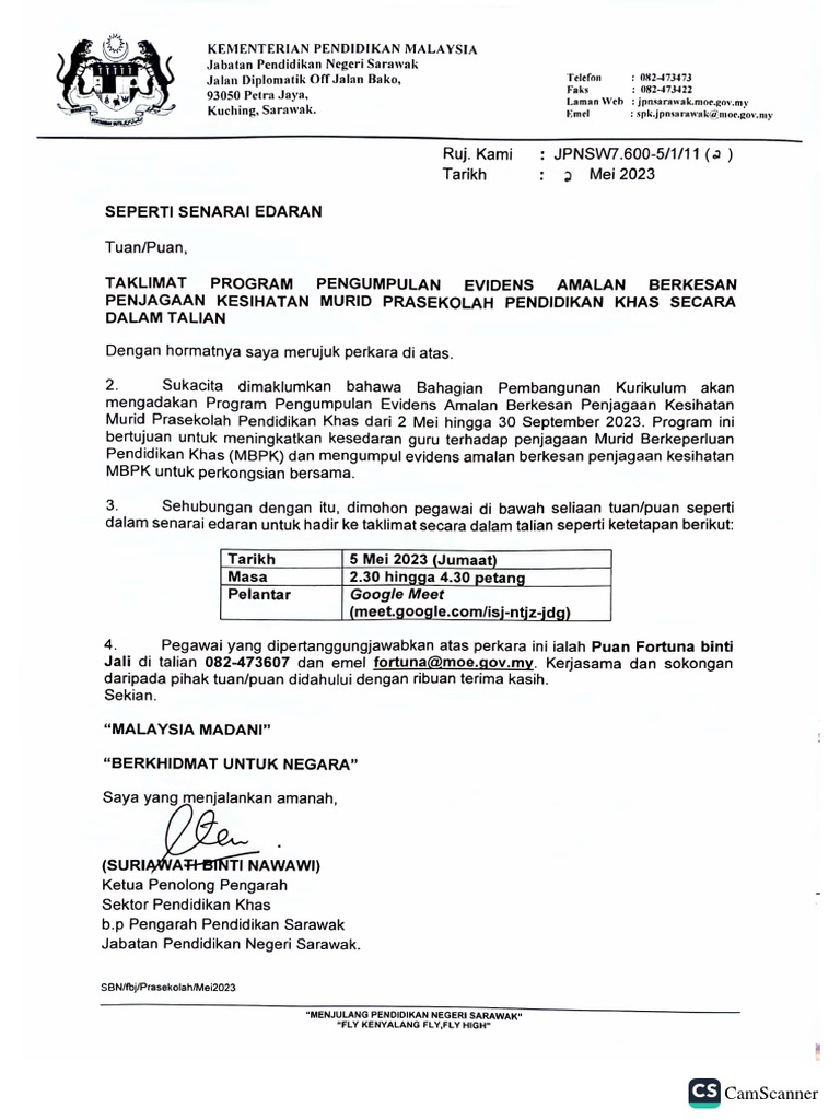 Taklimat Program Pengumpulan Evidens Amalan Berkesan Penjagaan ...