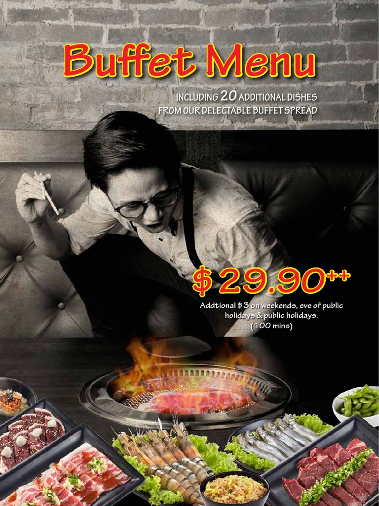 ROCKU Buffet Menu Contents 2014 | PDF | Cuisine | Food And Drink