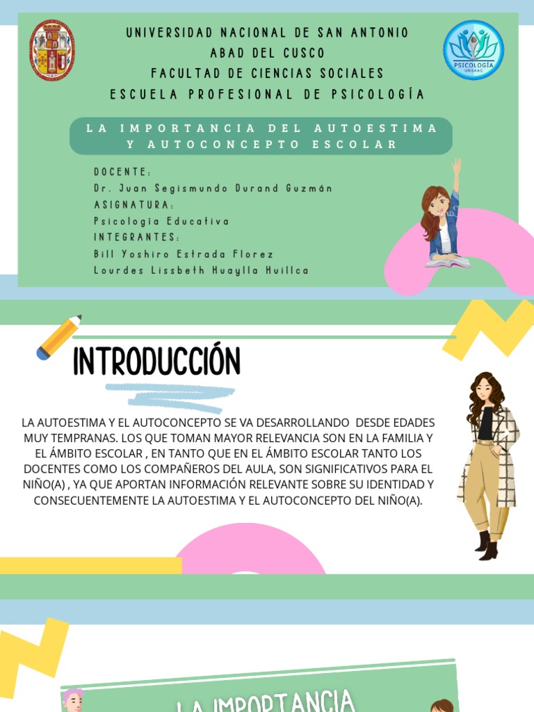 La Autoestima Y Autoconcepto Pdf Descargar Gratis Pdf Autoestima