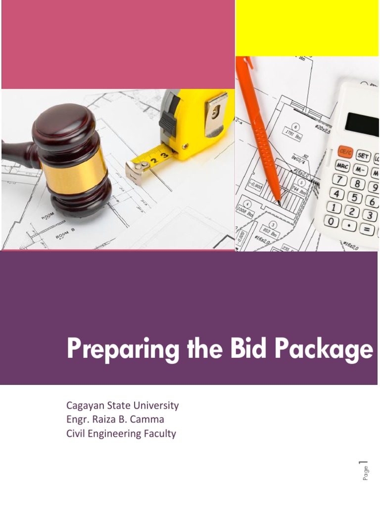Preparing The Bid Package | PDF | Art
