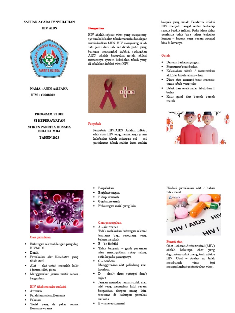 Leaflet Hiv Aids | PDF