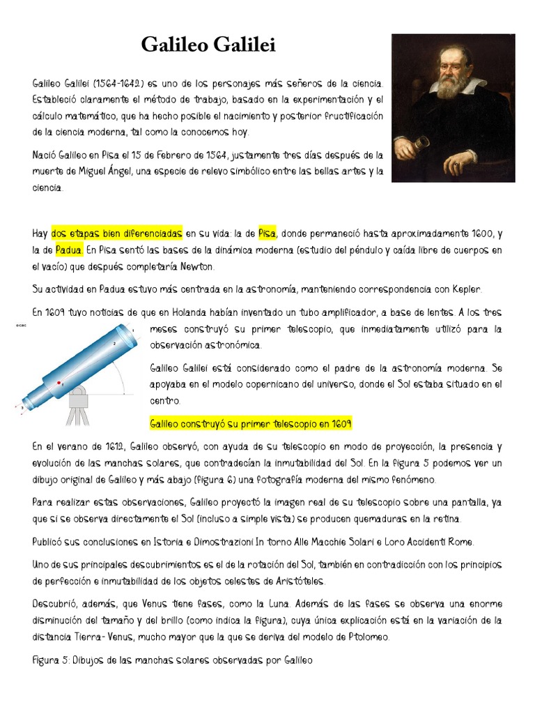 Galileo Galilei | PDF | Galileo Galilei | Nicolás Copérnico
