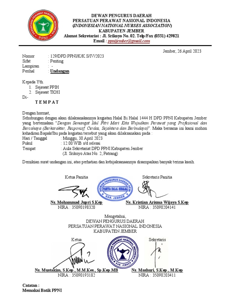 Undangan PPIH TKHI | PDF
