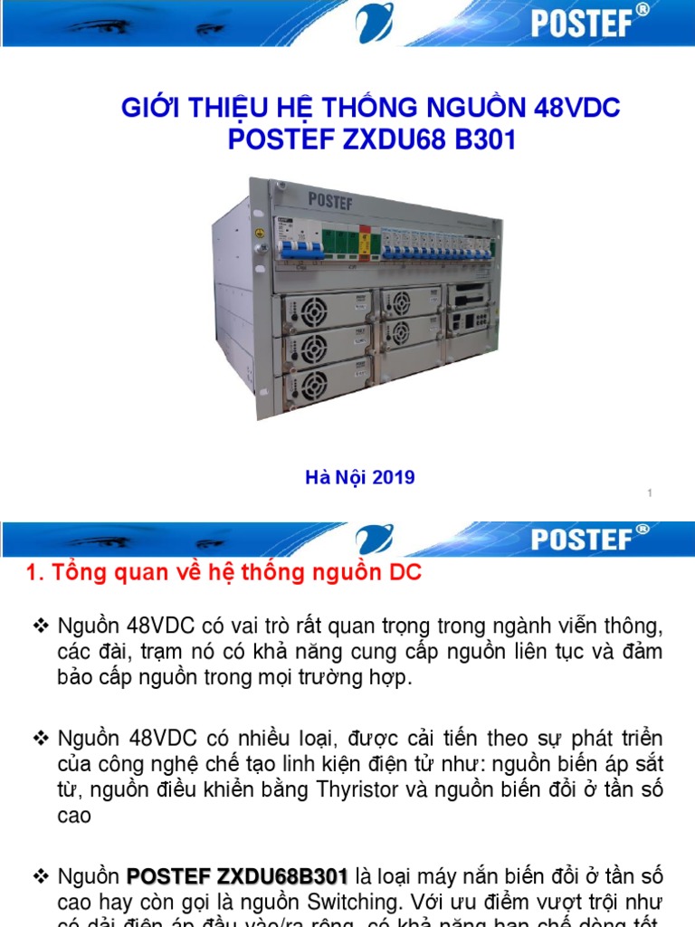 1.Giới thiệu hệ thống nguồn POSTEF PDF | PDF