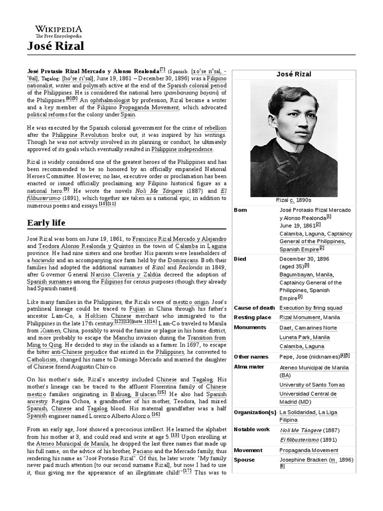 RIZAL-José Rizal PDF | PDF
