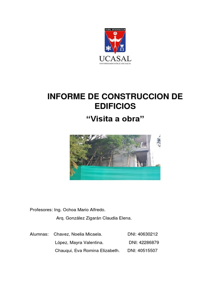 Informe de Construccion de Edificios PDF | PDF | Tubería (transporte de fluidos) | Ingeniería de ...