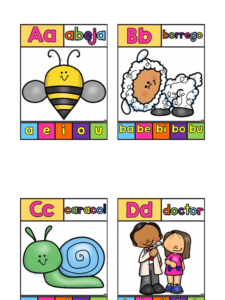 Anexo 5.abecedario Pared de Letras PDF | PDF