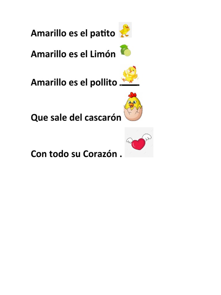 Amarillo Es El Patito | PDF