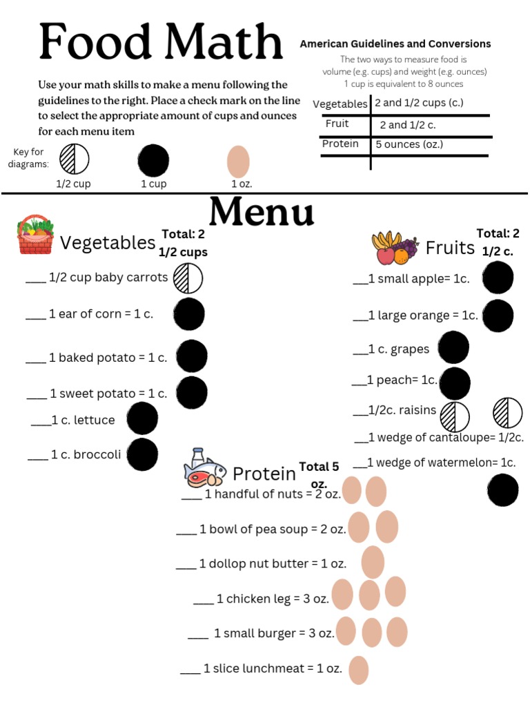 Food Math 2 | PDF