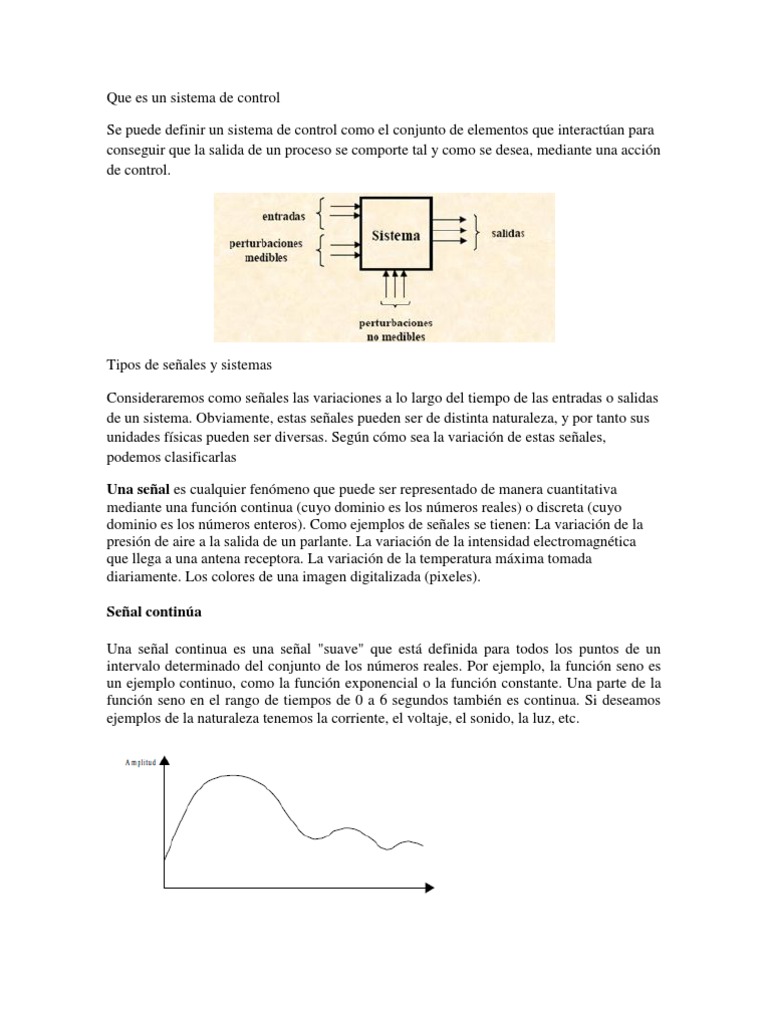 Sistemas de Control Discreto Vs Sistemas de Control Continuo | PDF ...