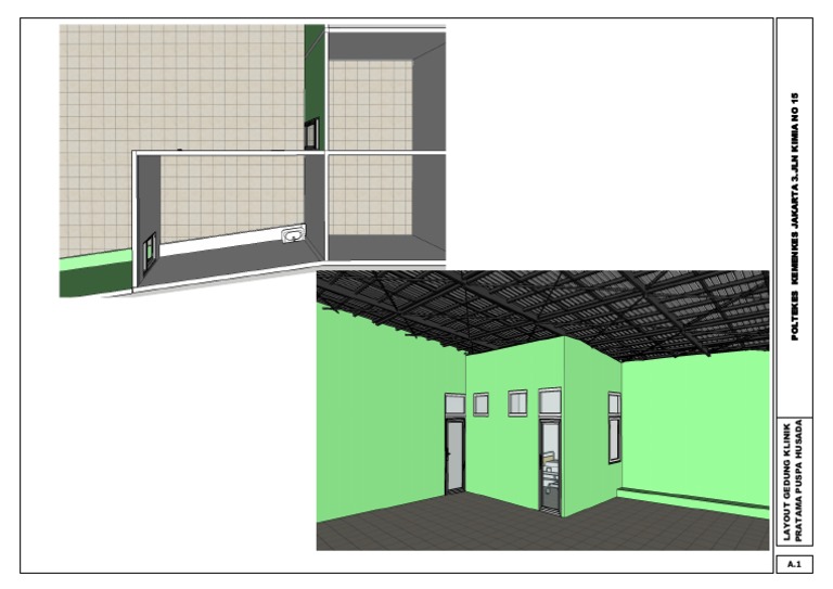 Layout Gedung Klinik Pratama Puspa Husada PDF | PDF