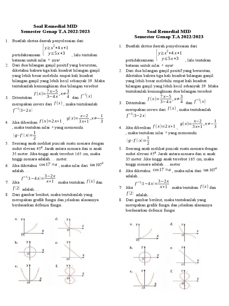 Soal Remedial MID | PDF