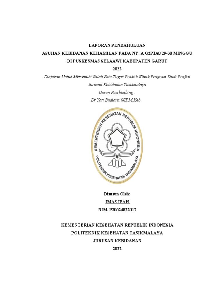 Laporan Ppendahuluan Stase Kehamilan | PDF