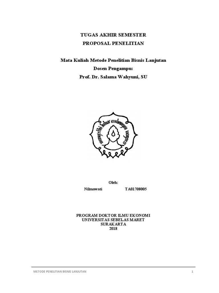 Proposal Disertasi | PDF