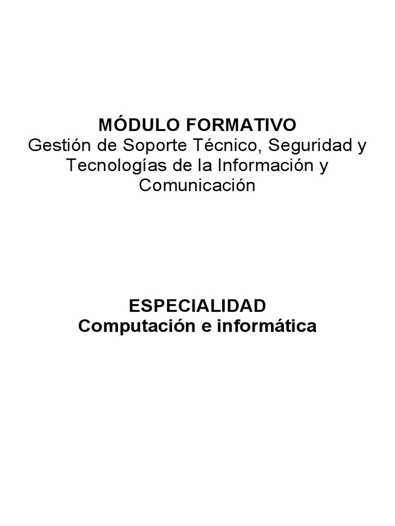 3.1 Modulo Formativo (Planif Anual + Unidad) Computacion 2022 | PDF
