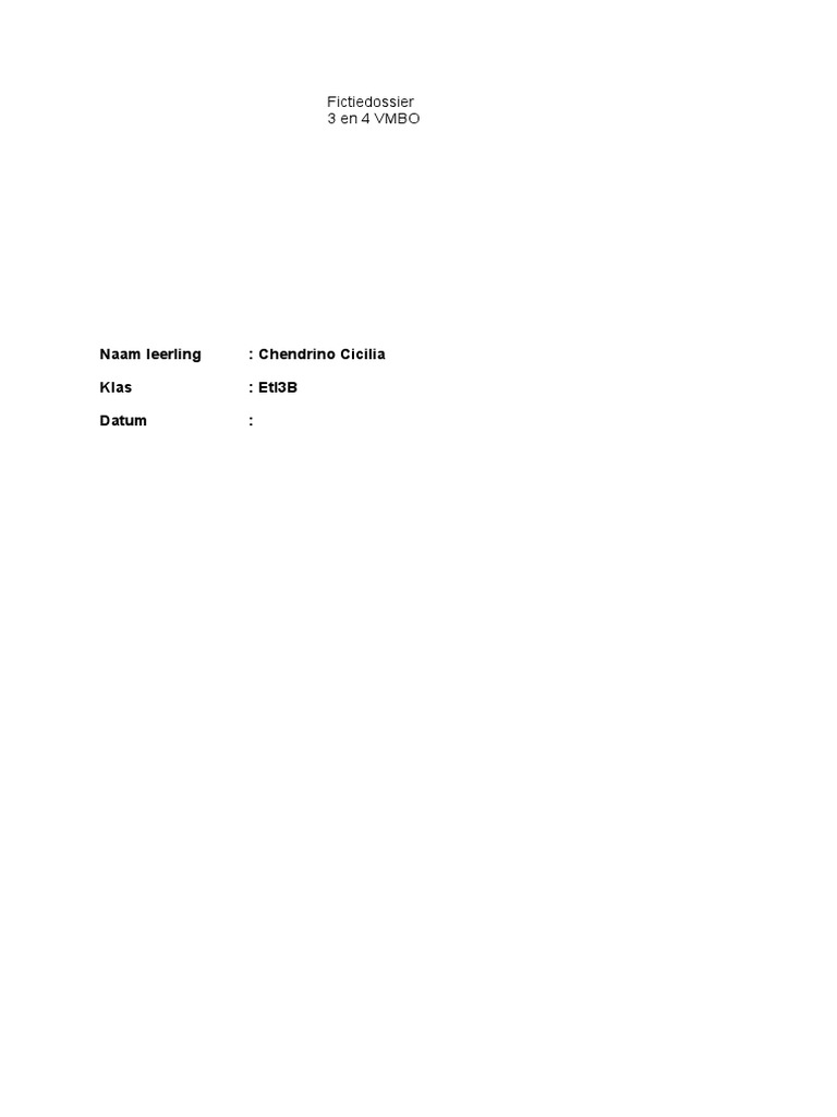 Fictiedossier 1819 (Riet, Van L) | PDF