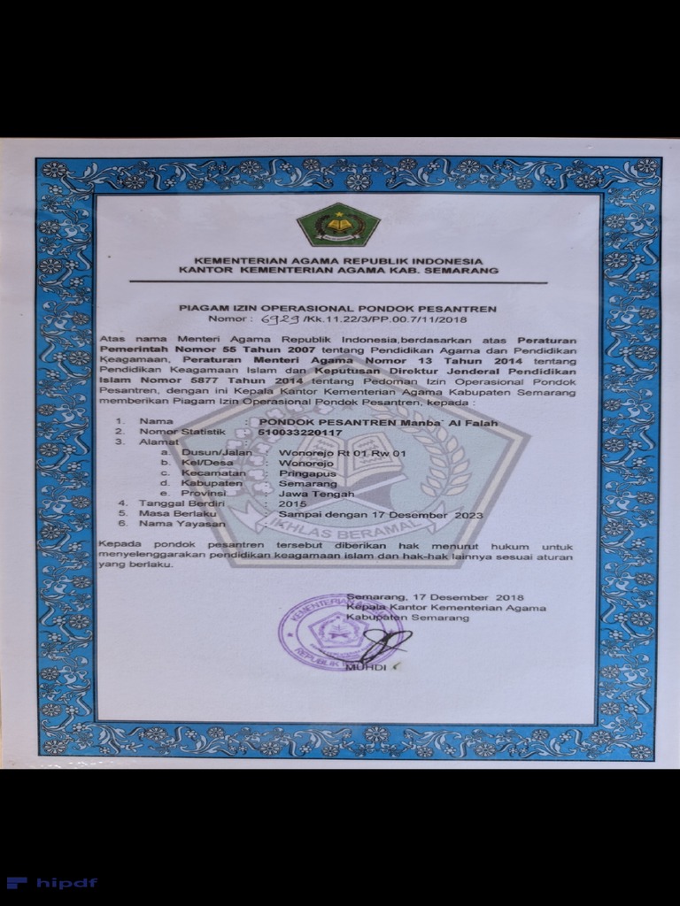 Ijop Ponpes PDF | PDF