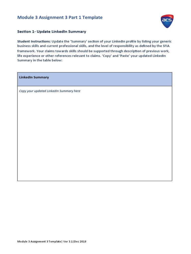 Module 3 - Assignment 3 - Part 1 Template 3.1.docx | PDF