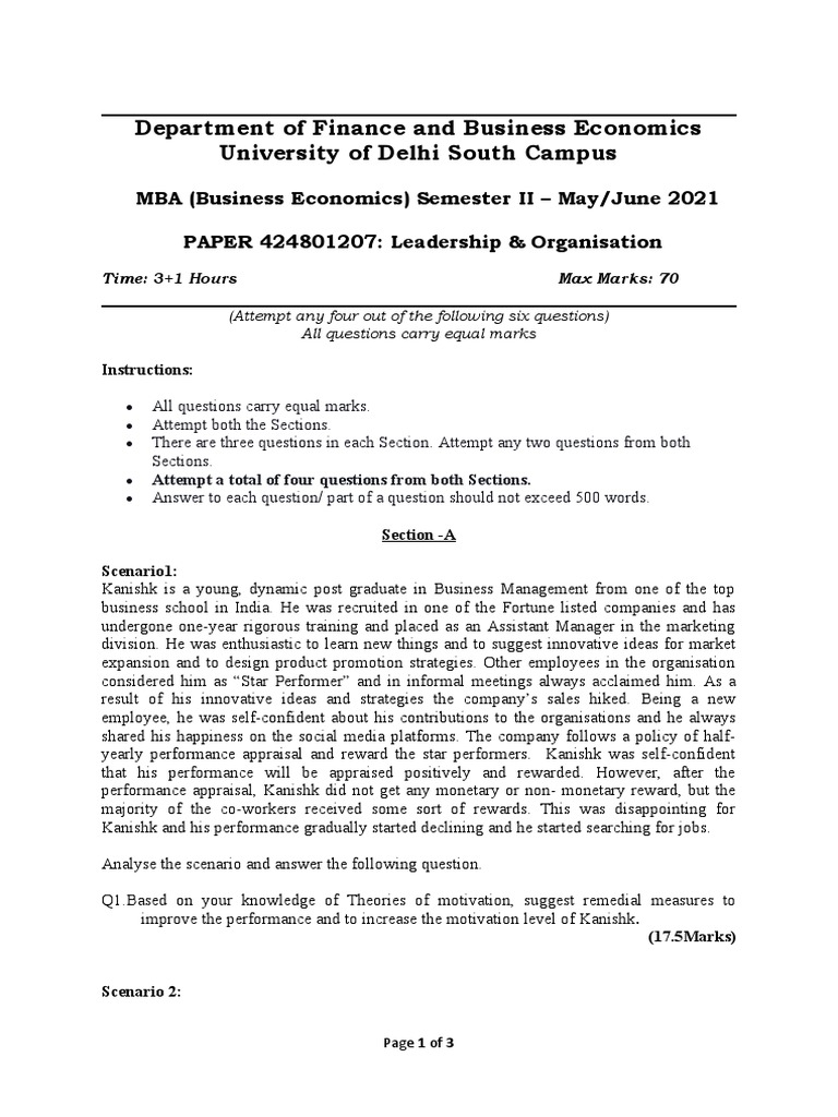 Question Paper - Learship & Organisation | PDF | Career & Growth