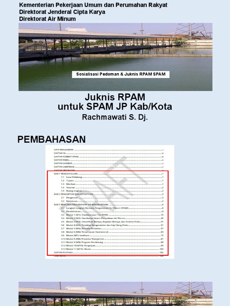 Juknis RPAM untuk SPAM JP Kab/Kota | PDF | Bisnis | Teknologi & Rekayasa