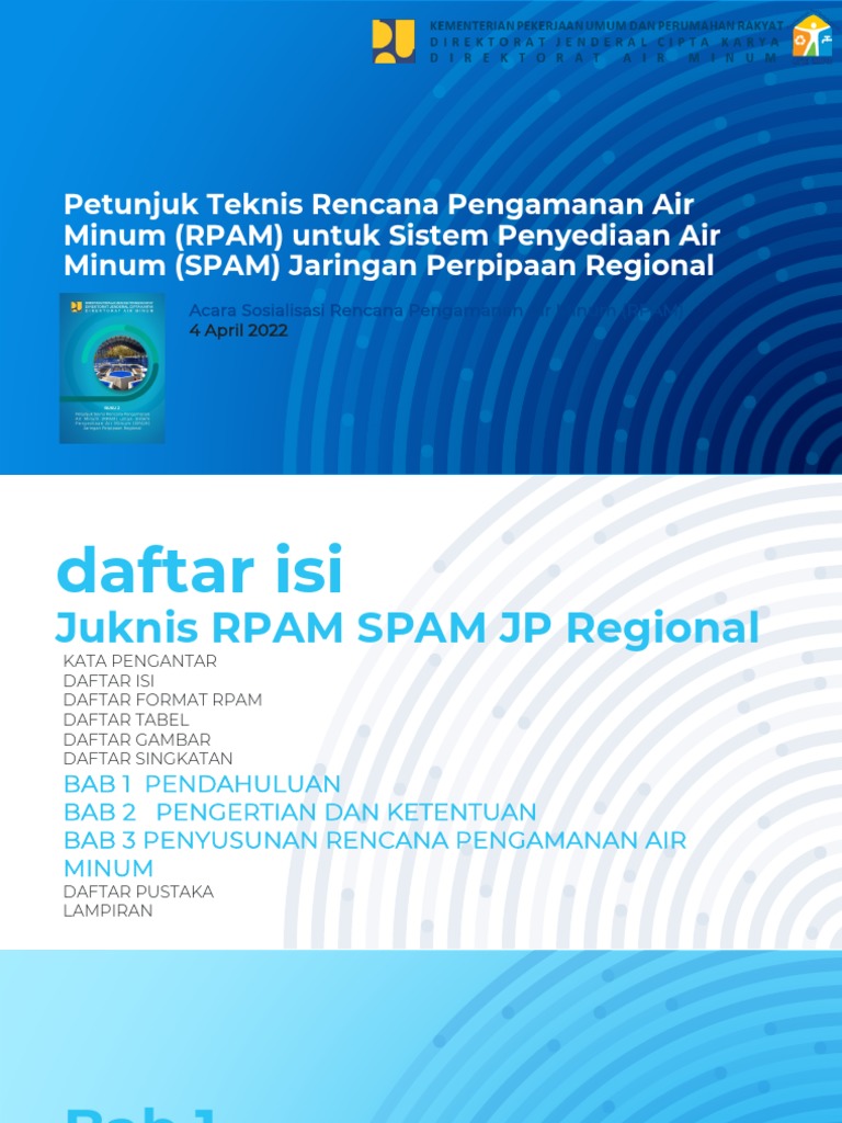 RPAM untuk Pengamanan Air Minum SPAM | PDF