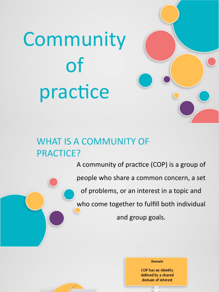 Community of Practice | PDF | Career & Growth