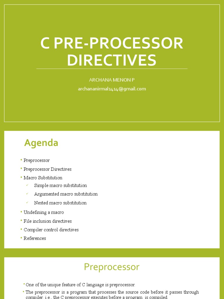 Preprocessor Directives in C (1).pptx | PDF