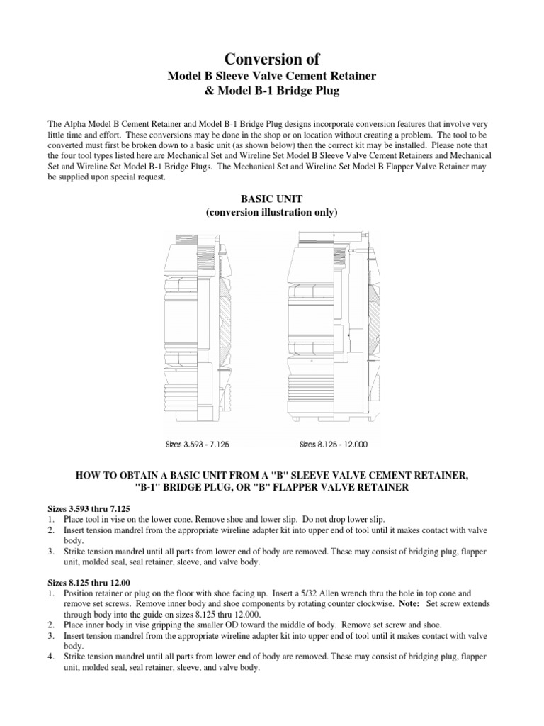 Conversion Guide for Oil & Gas Plugs | PDF | Technology & Engineering
