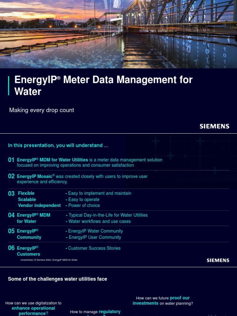 EnergyIP MDM Water | PDF