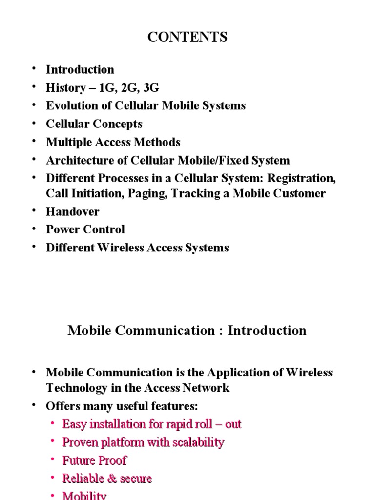 Mobile Communication | PDF | Cellular Network | Channel Access Method