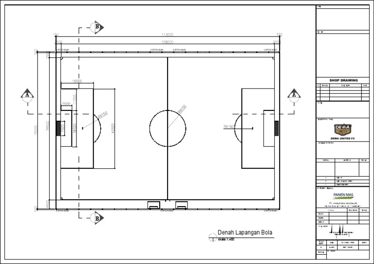 1. DENAH LAPANGAN SEPAKBOLA | PDF