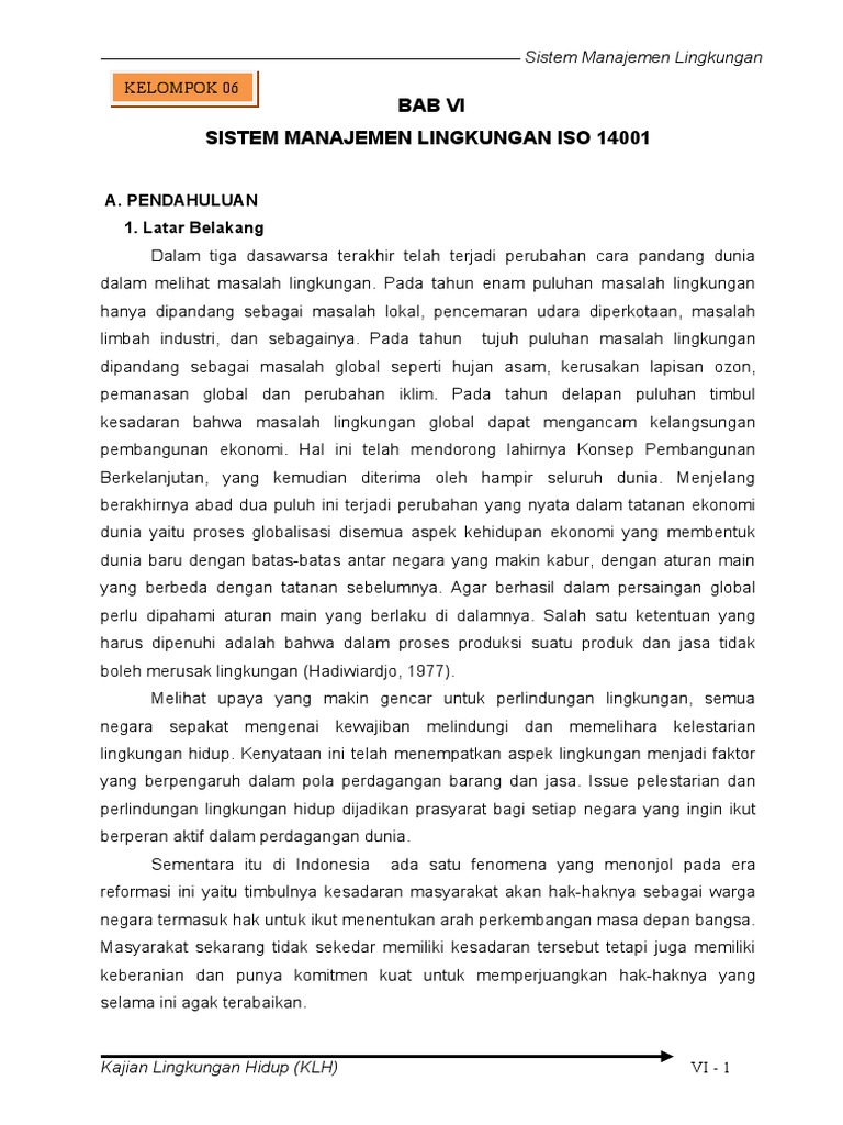 K-06. Bab Vi Iso 14001 | PDF