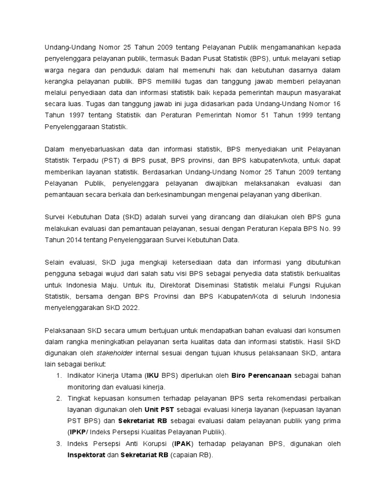 Sambutan Pelatihan SKD | PDF