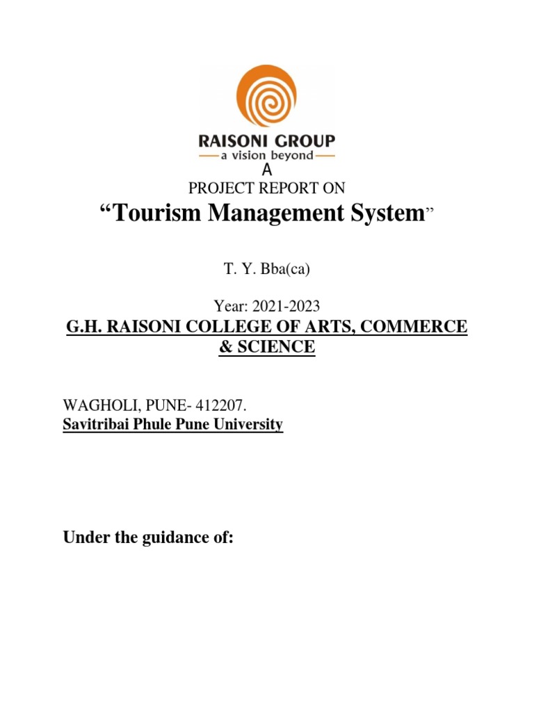 Tourism Report PDF | PDF | My Sql | Java (Programming Language)