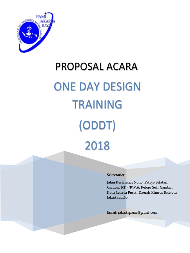 Proposal One Day Design Training | PDF