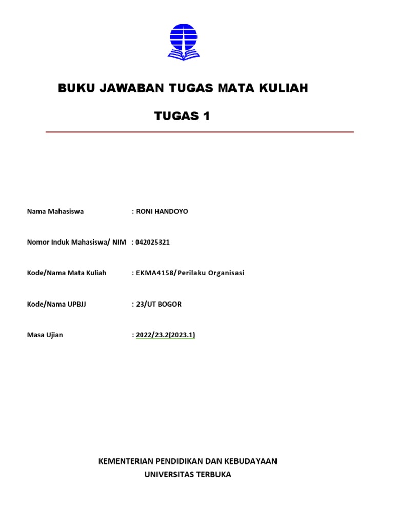 TGS 1 Perilaku Organisasi | PDF