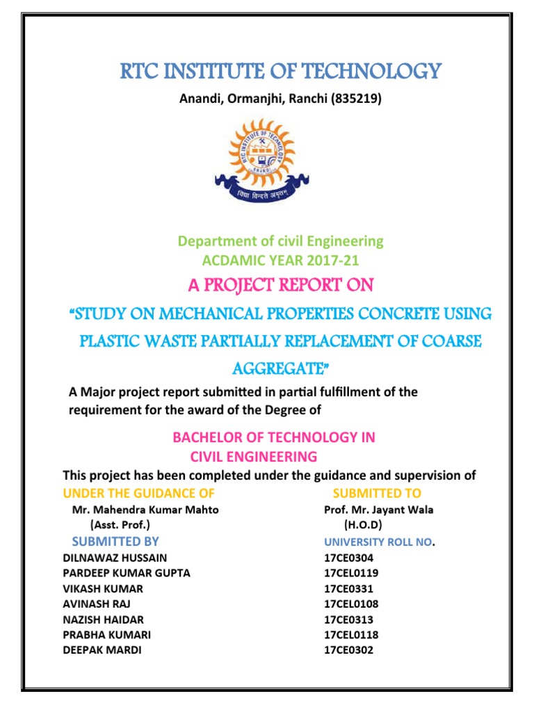 RTC Institute Project 2017 | PDF