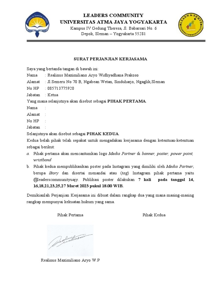 Mou Media Partner TSL Lingkungan | PDF