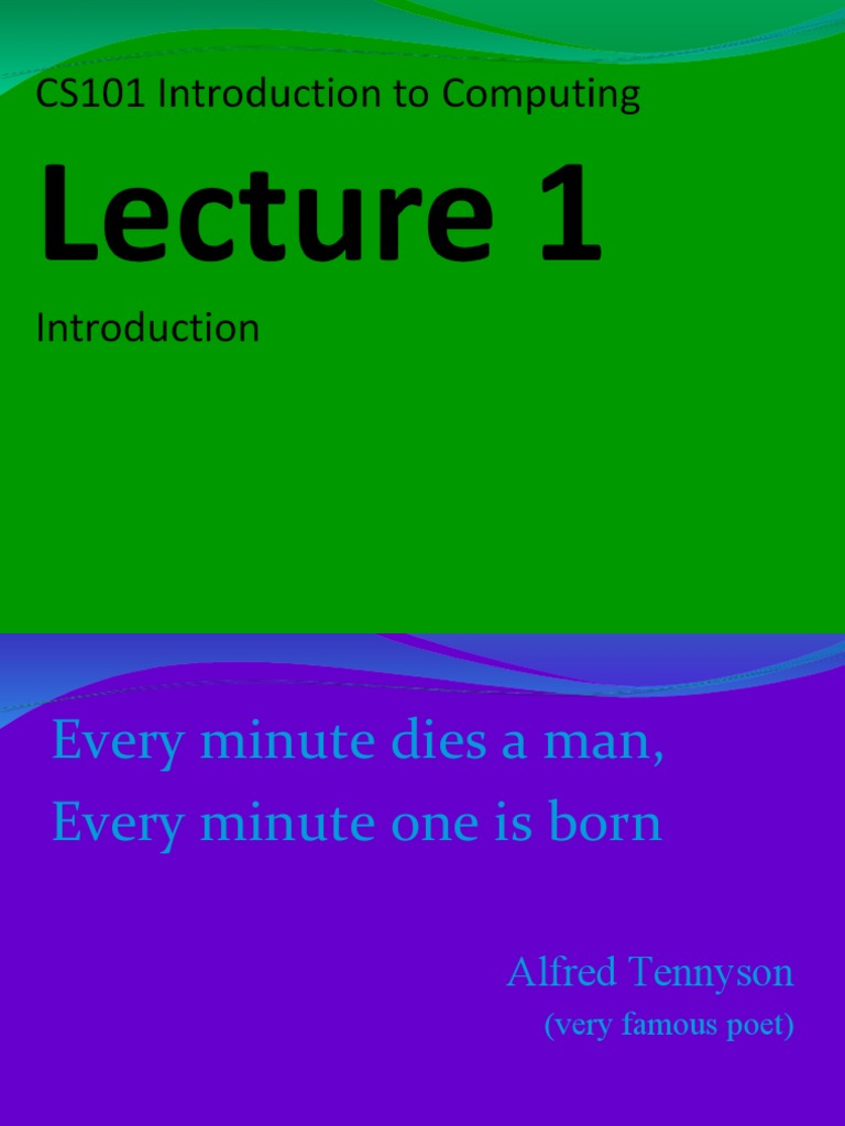 Cs01 - Introduction To CS | PDF | Software Development | Computer ...