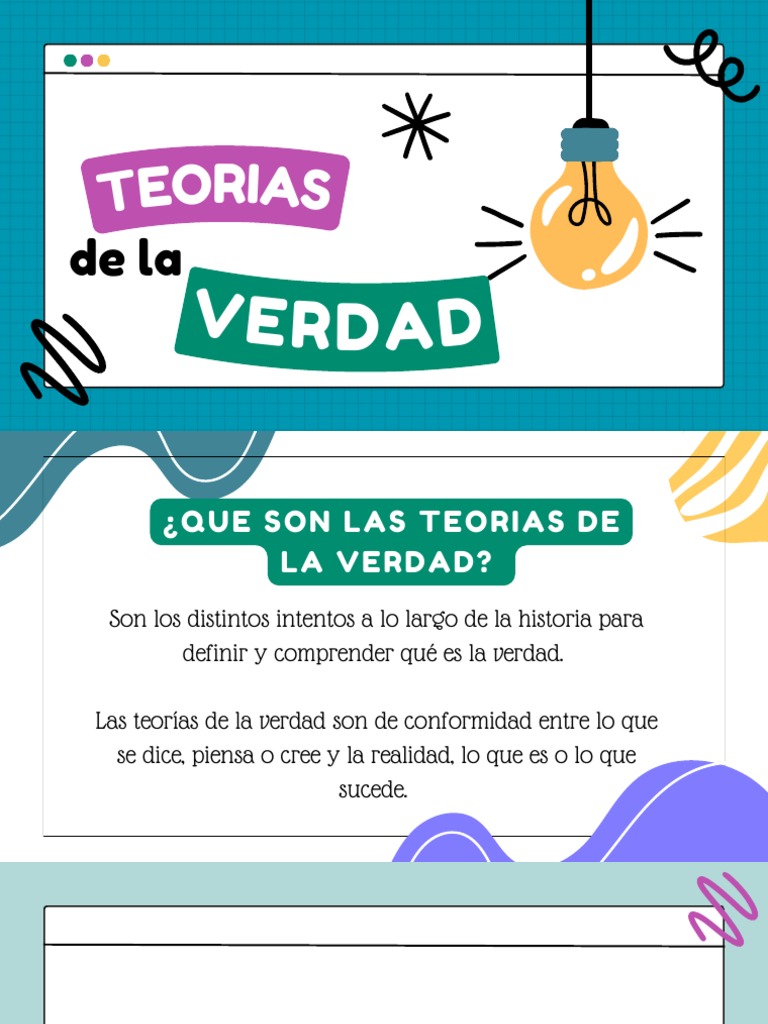 Teorías de La Verdad | PDF | Filosofía