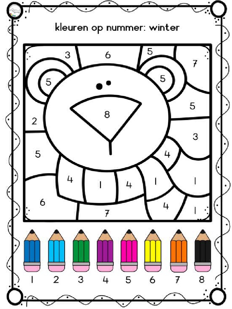 Ijsbeer Kleuren Op Nummer 3K | PDF
