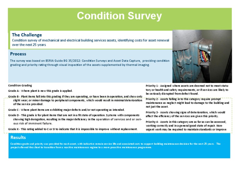 Building Services Asset Condition Survey | PDF | Safety