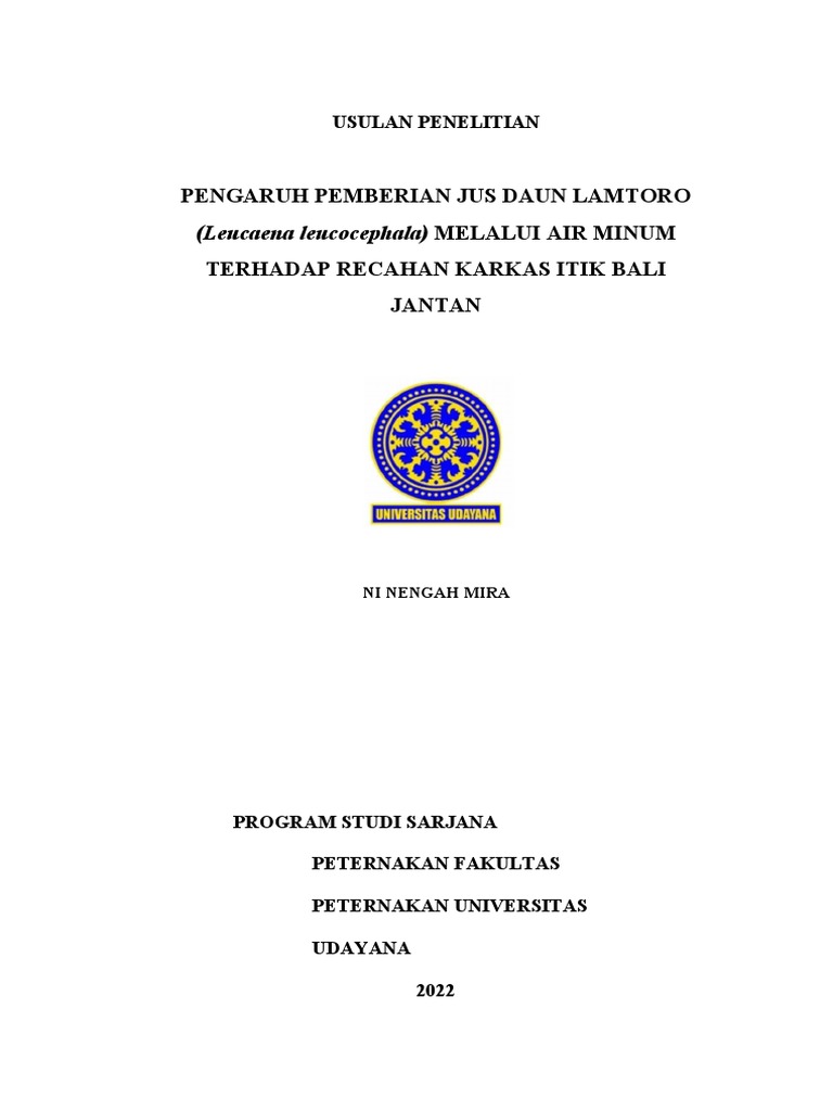 Full Ni Nengah (Revisi) | PDF
